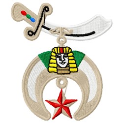 Shriner Logo Embroidery Design | EmbroideryDesigns.com