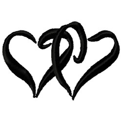 Two Hearts Embroidery Design | EmbroideryDesigns.com