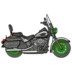 Motorcycle Embroidery Design | EmbroideryDesigns.com