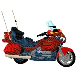 Motorcycle Embroidery Design | EmbroideryDesigns.com