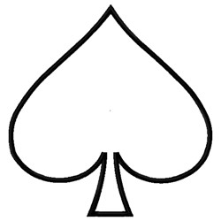 Ace Of Spades Embroidery Design | EmbroideryDesigns.com