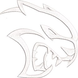 Hellcat Head Embroidery Design | EmbroideryDesigns.com