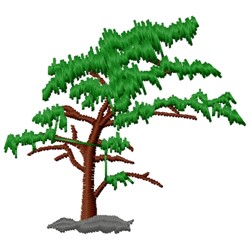 Cypress Tree Embroidery Design | EmbroideryDesigns.com