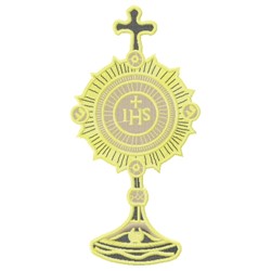 Monstrance Embroidery Design | EmbroideryDesigns.com