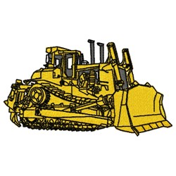 Bulldozer Embroidery Design | EmbroideryDesigns.com