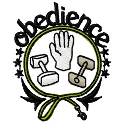 Obedience Embroidery Design | EmbroideryDesigns.com