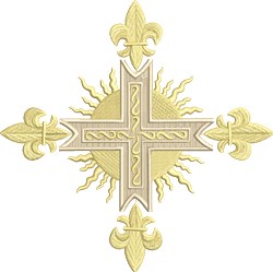 Musketeer Emblem Embroidery Design | EmbroideryDesigns.com