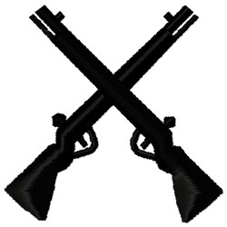 Crossed Guns Embroidery Design | EmbroideryDesigns.com