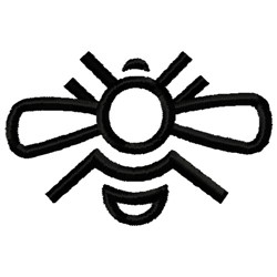 Bee Outline Embroidery Design | EmbroideryDesigns.com