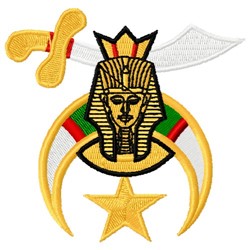 Shriners Logo Embroidery Design | EmbroideryDesigns.com