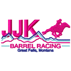 JJK Barrel Racing Embroidery Design | EmbroideryDesigns.com
