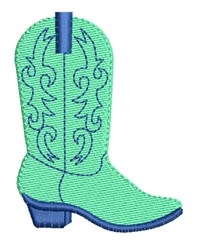 Cowboy Boot Embroidery Design | EmbroideryDesigns.com