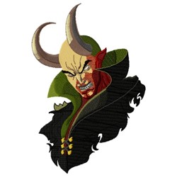 Demon Embroidery Design | EmbroideryDesigns.com