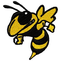 Hornet Mascot Embroidery Design | EmbroideryDesigns.com