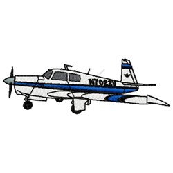Piper Cub Plane Embroidery Design | EmbroideryDesigns.com