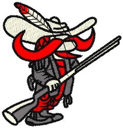 Free Western Bandit Embroidery Design | EmbroideryDesigns.com