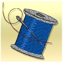 Free Spool of Thread Embroidery Design | EmbroideryDesigns.com