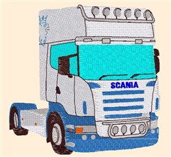 Free Scania Truck Embroidery Design | EmbroideryDesigns.com