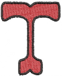 Free Alphabet T Embroidery Design | EmbroideryDesigns.com