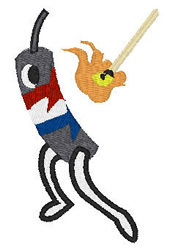 Free Running Firecracker Embroidery Design | EmbroideryDesigns.com