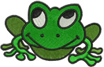 Free Frog Embroidery Design | EmbroideryDesigns.com
