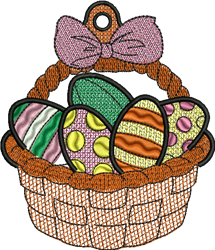 FSL Easter Basket Embroidery Design | EmbroideryDesigns.com