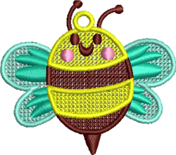 FSL Bee Embroidery Design | EmbroideryDesigns.com