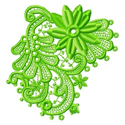 FSL Floral Embroidery Design | EmbroideryDesigns.com