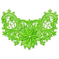 FSL Lace Flower Embroidery Design | EmbroideryDesigns.com