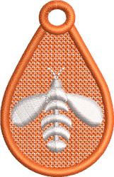FSL Bee Embroidery Design | EmbroideryDesigns.com