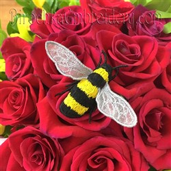 FSL Bumble Bee Embroidery Design | EmbroideryDesigns.com