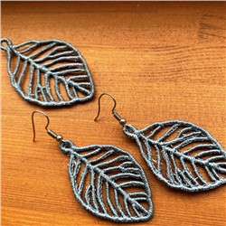 FSL Leaf Earring Embroidery Design | EmbroideryDesigns.com