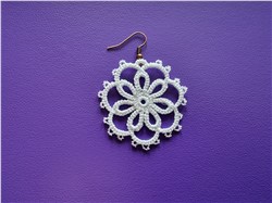 FSL Flower Earring Embroidery Design | EmbroideryDesigns.com