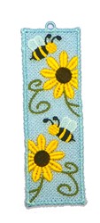 FSL Bee Bookmark Embroidery Design | EmbroideryDesigns.com