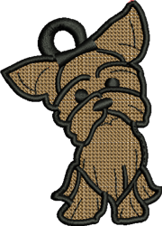 Yorkie Embroidery Design | EmbroideryDesigns.com
