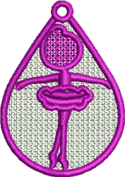 FSL Ballerina Embroidery Design | EmbroideryDesigns.com