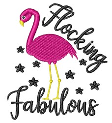 Flocking Fabulous Embroidery Design | EmbroideryDesigns.com