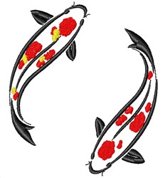 Koi Fish Embroidery Design | EmbroideryDesigns.com