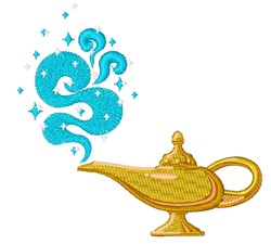 Genie Lamp Embroidery Design | EmbroideryDesigns.com