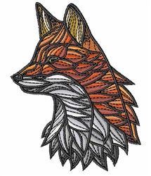 Fox Head Embroidery Design | EmbroideryDesigns.com