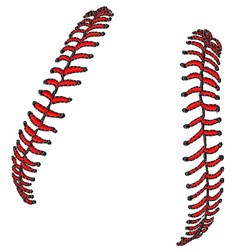 Baseball Laces Embroidery Design | EmbroideryDesigns.com