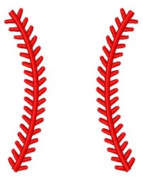 Baseball Ball Laces Embroidery Design | EmbroideryDesigns.com