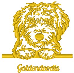Goldendoodle Embroidery Design | EmbroideryDesigns.com