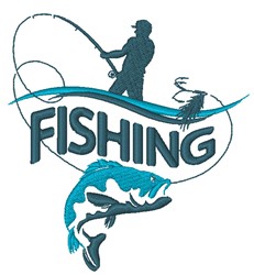 Fishing Embroidery Design | EmbroideryDesigns.com