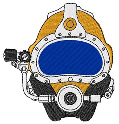 Diving Helmet Embroidery Design | EmbroideryDesigns.com