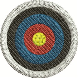 Archery Target Embroidery Design | EmbroideryDesigns.com