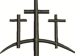 Three Crosses Embroidery Design | EmbroideryDesigns.com