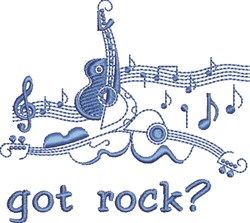 Got Rock Embroidery Design | EmbroideryDesigns.com