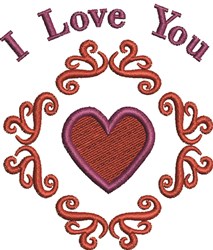 Free Love You Embroidery Design | EmbroideryDesigns.com