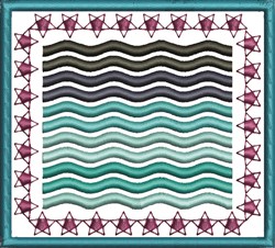 Free Wave Stars Embroidery Design | EmbroideryDesigns.com